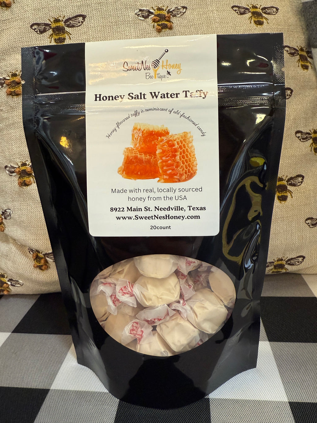 SweetNes Honey Salt Water Taffy 20ct. – SweetNes Honey Apiaries & Beetique