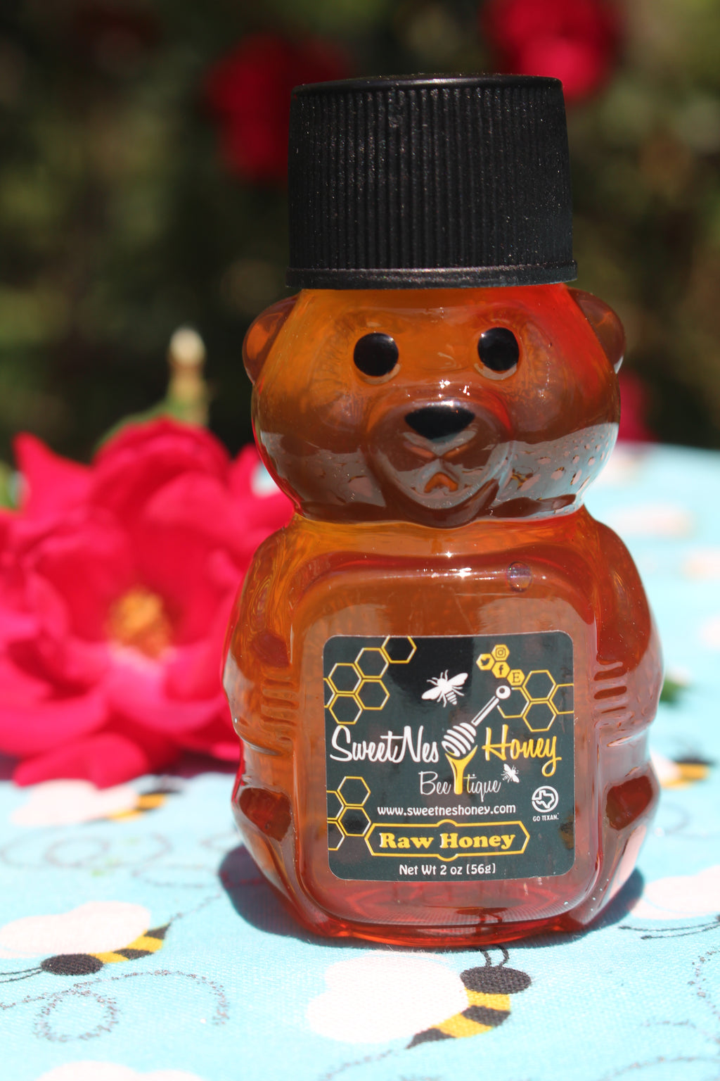 2oz Raw Honey Bear – SweetNes Honey Apiaries & Beetique